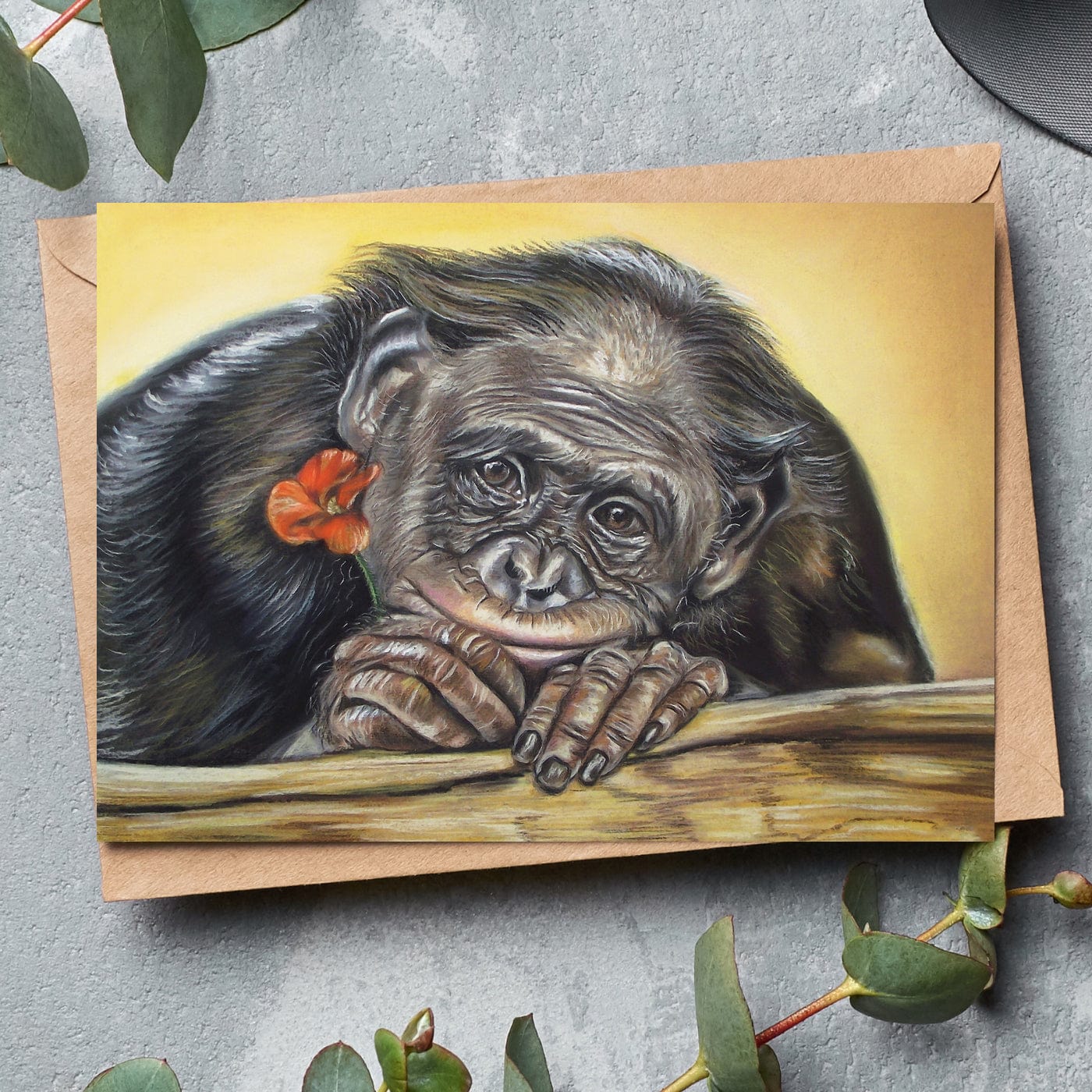 Ape Card | Wildlife Cards – Irisha's Card Art