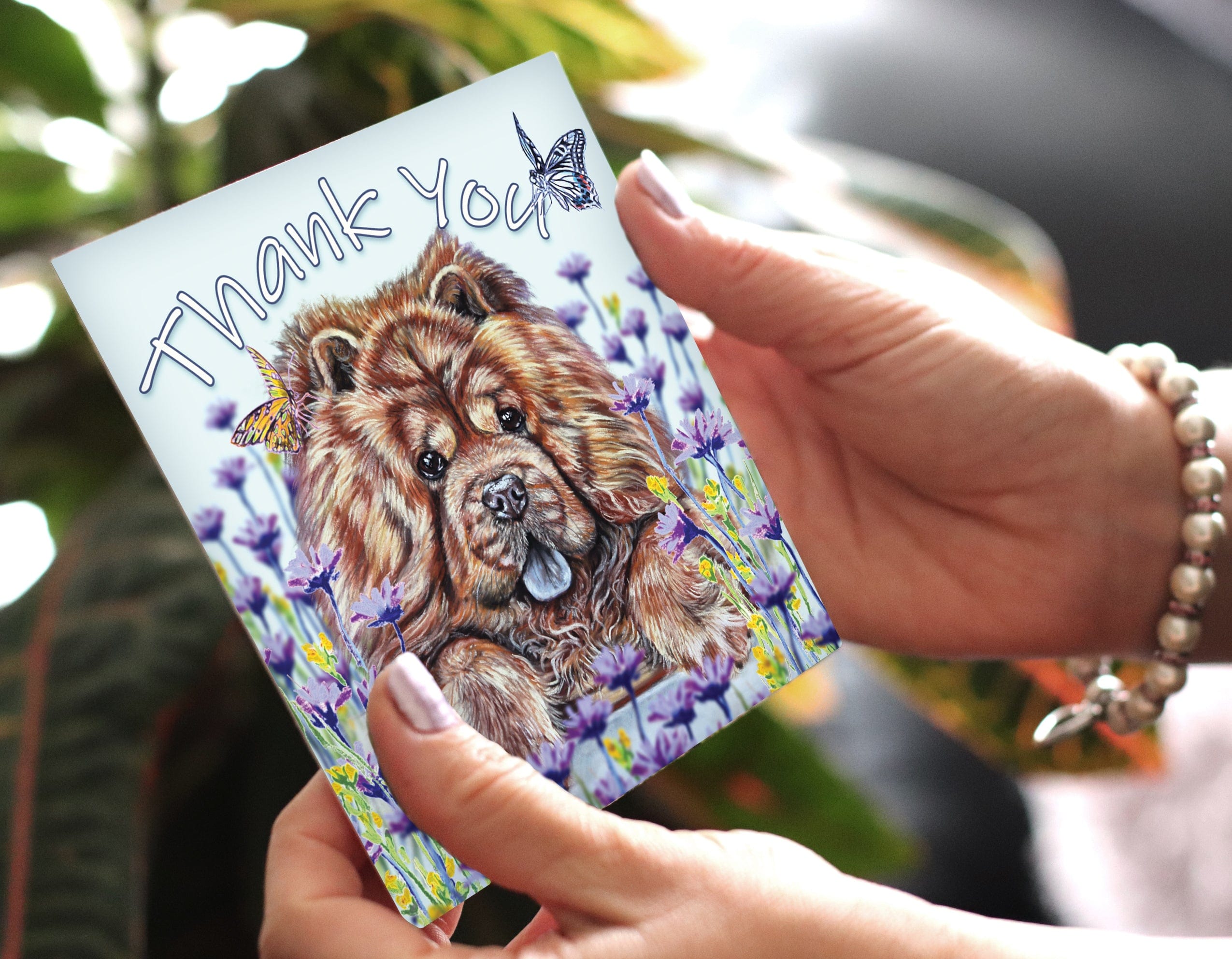 Chow Chow Thank You Card – Irisha's Card Art
