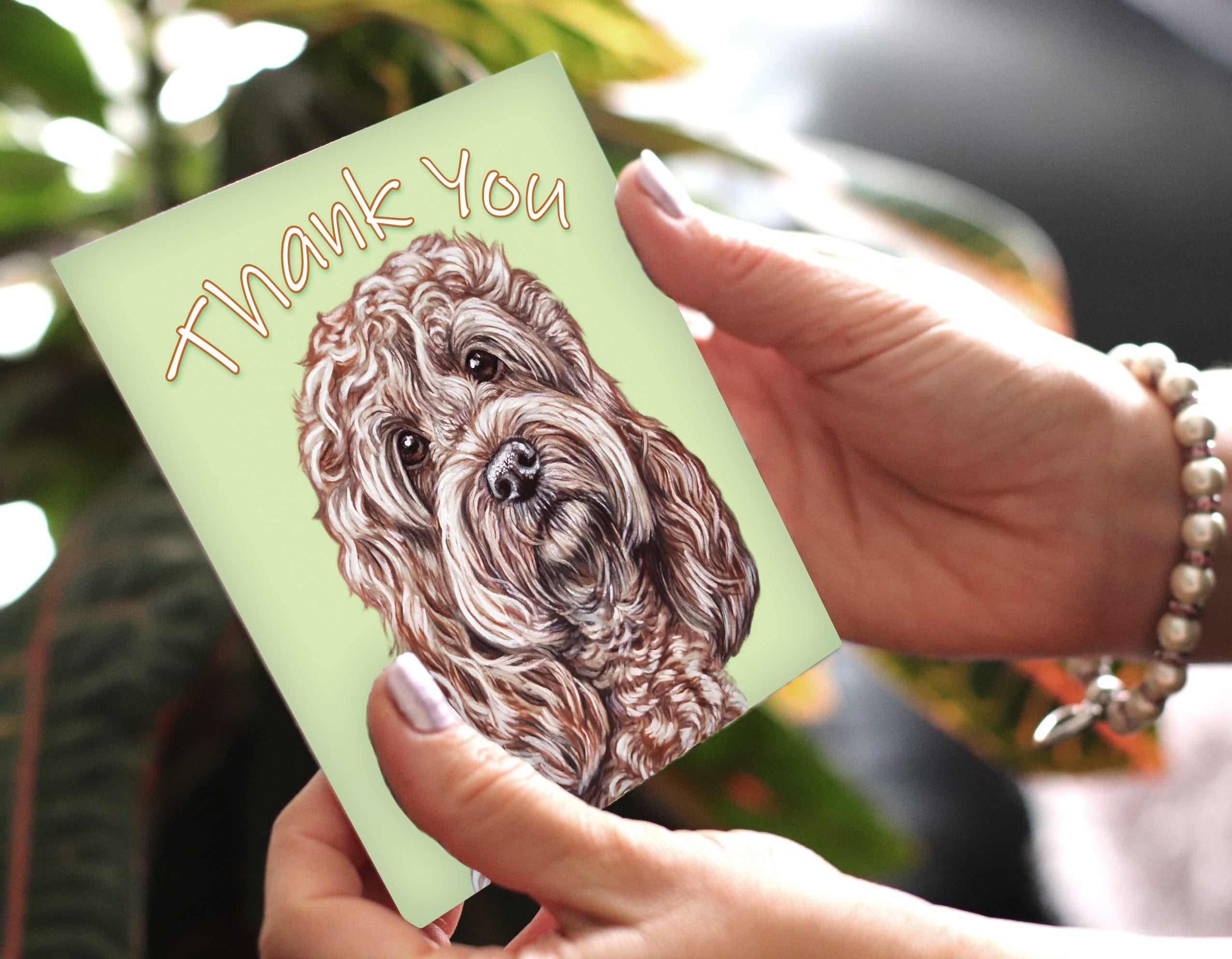 Cockapoo Thank You Card – Irisha's Card Art