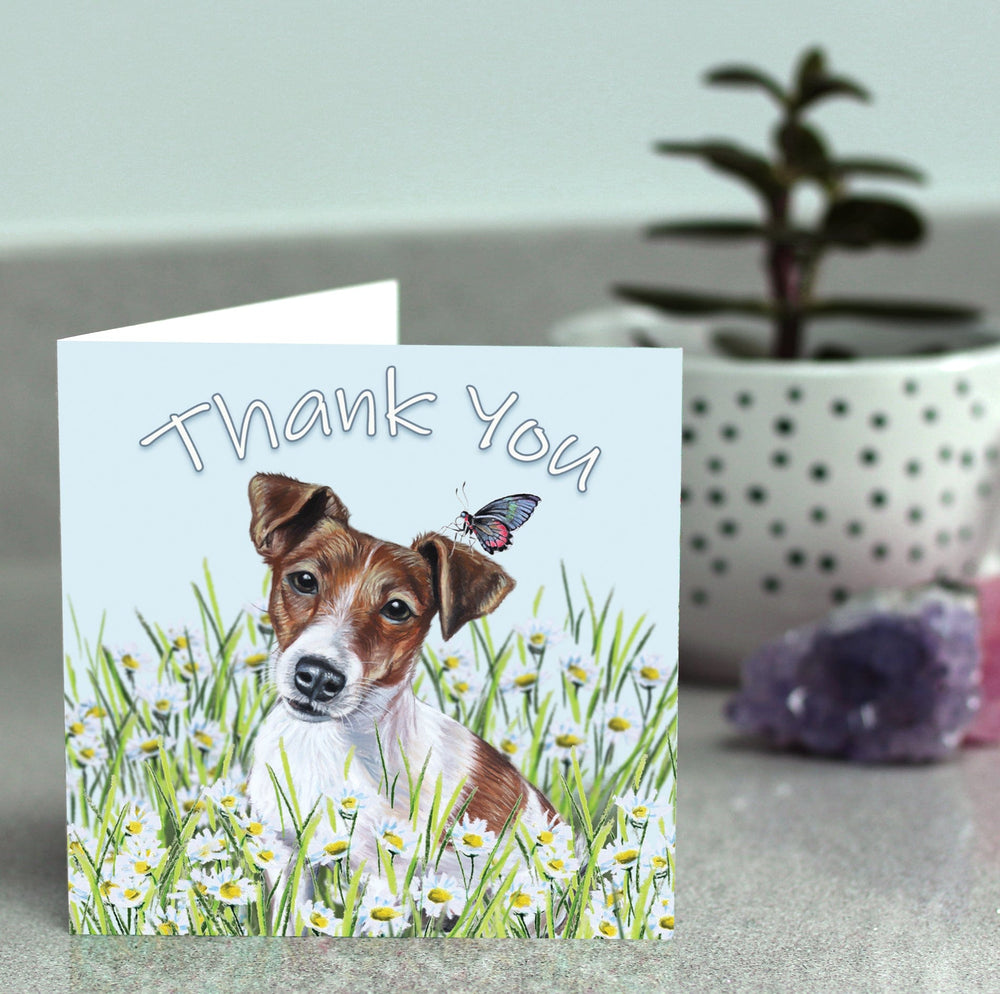 Jack Russell Terrier Thank You Card – Irisha's Card Art
